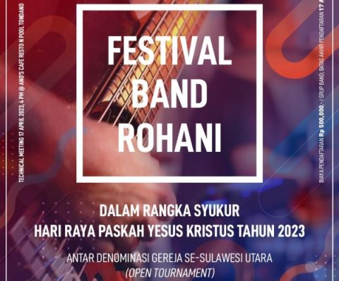 April, Festival Band Rohani Dalam Rangka Paskah 2023 di Tondano - Kanal ...